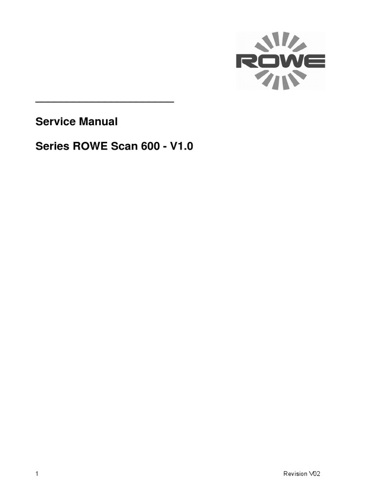 Serviceamanual Rowe Scan 600 v02 en PDF | PDF | Image Scanner | Booting