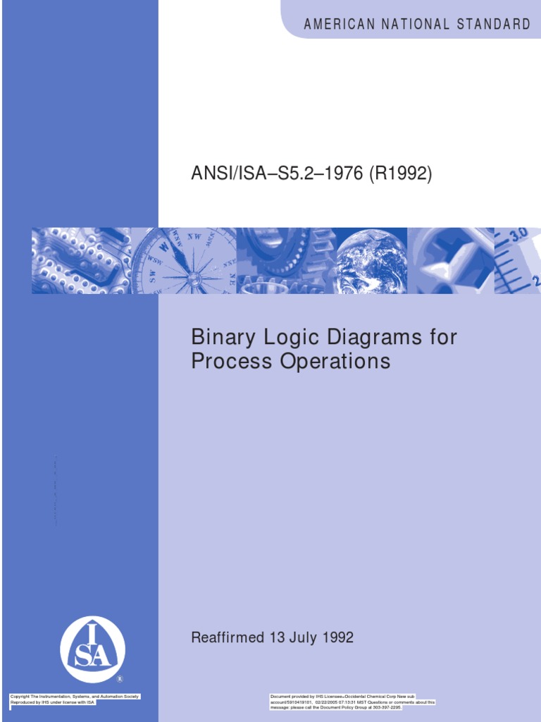 ISA 5.2 Diagramas de Logica Binaria PDF | PDF | Instrumentation | Valve