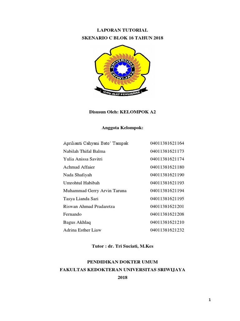 Laporan Tutorial Skenario C Blok 16 Tahun 2018 | PDF | Kesehatan Holistik