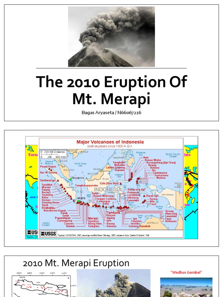 The 2010 Eruption of Mt. Merapi (N66067216) | PDF | Natural Disasters ...
