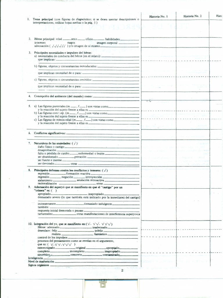 Protocolo de Revisión TAT | PDF