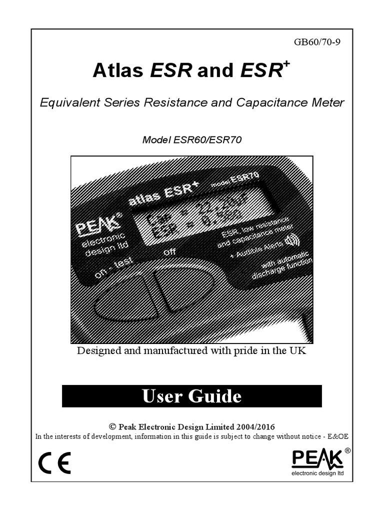 Atlas ESR and ESR: User Guide | Download Free PDF | Capacitor ...
