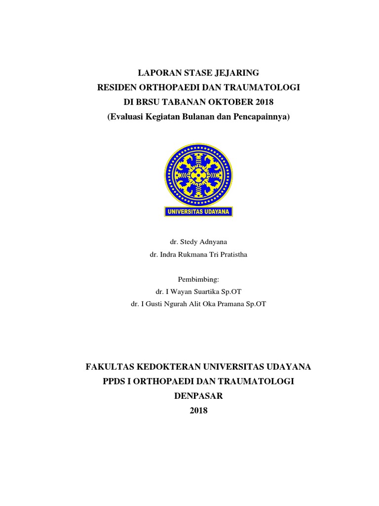 Stumplasty dalam Ortopedi | PDF | Sains & Matematika