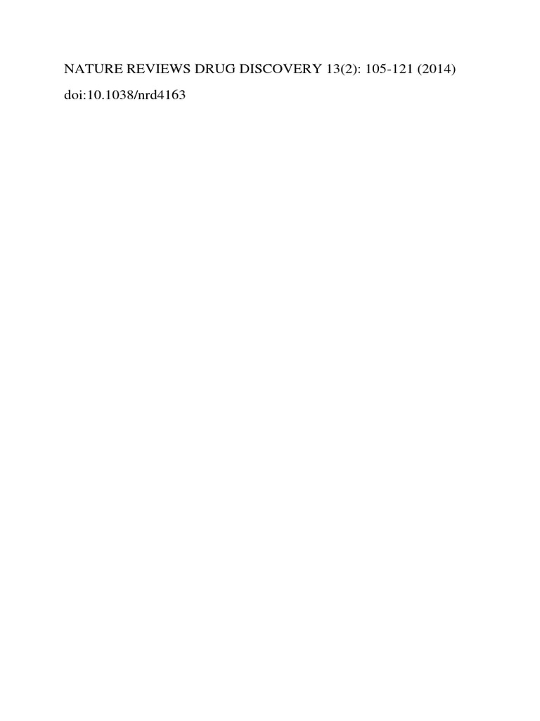 Le NRDD Final | PDF | Ligand (Biochemistry) | Drug Discovery