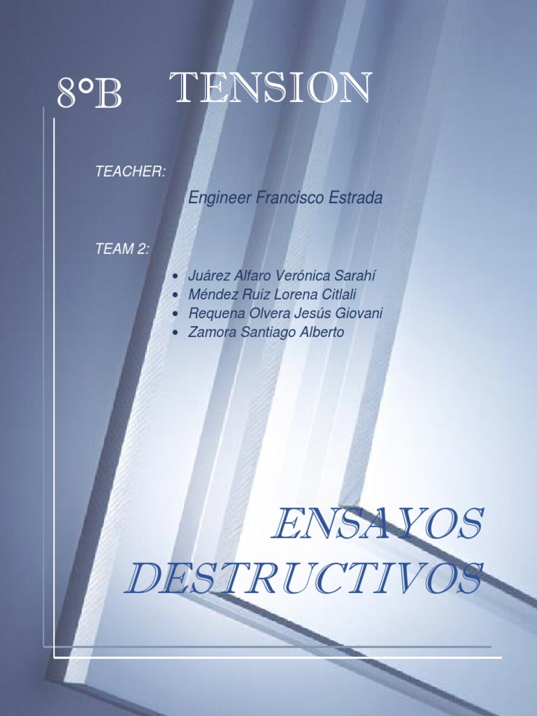 Team2. - Tension | PDF | Deformation (Engineering) | Ultimate Tensile ...