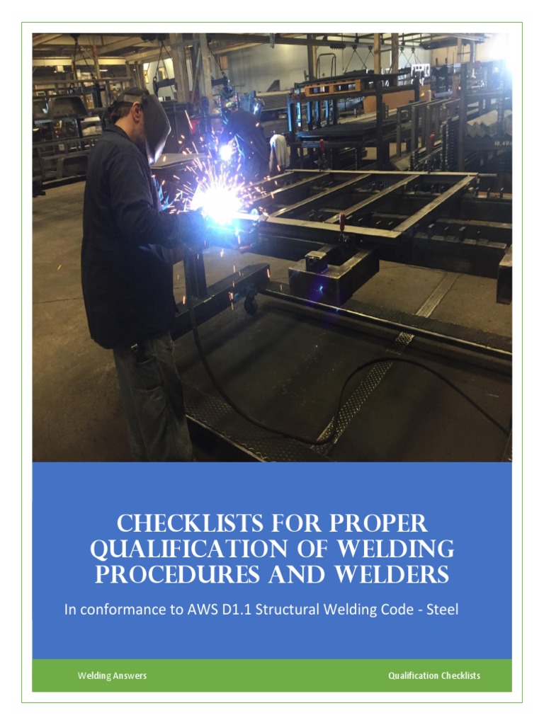 Welding Procedure Qualification Checklists | PDF | Metalworking | Steel