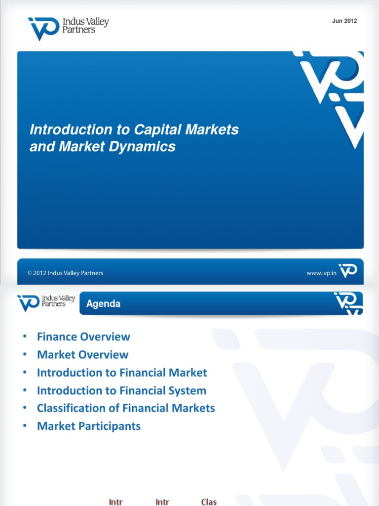 Introduction to Capital Markets: An Overview of Finance, Markets, and ...