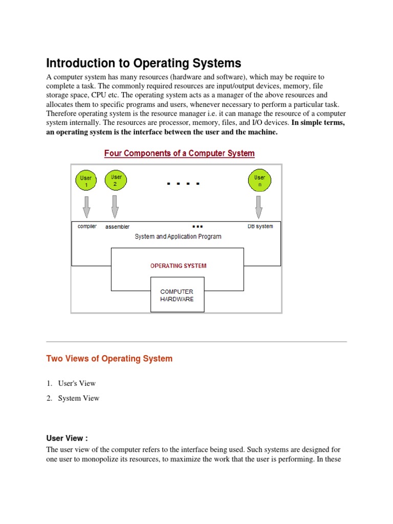 Introduction To Operating Systems | PDF | Scheduling (Computing) | Thread (Computing)