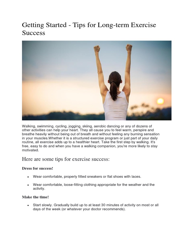 Essential Tips for Maintaining Long-Term Exercise Success Through ...