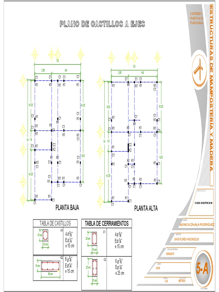 Plano de Castillos A Ejes | PDF