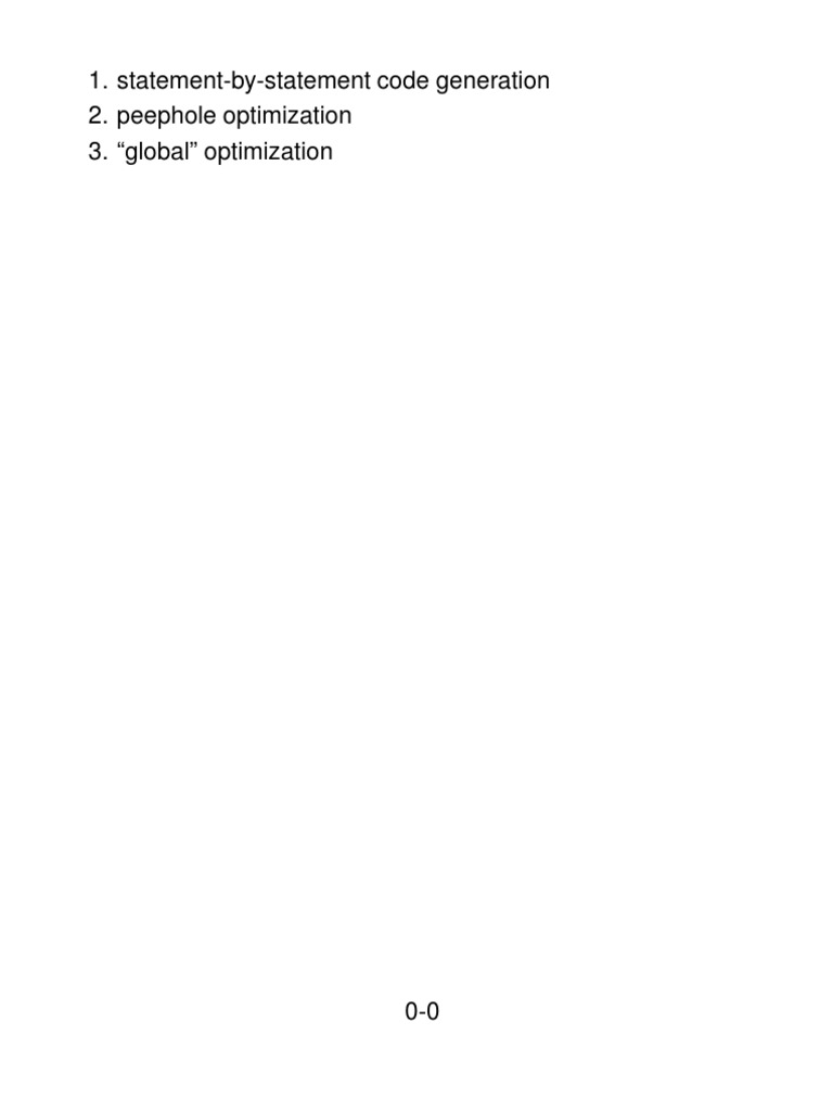 Optimization PDF | PDF | Program Optimization | Control Flow