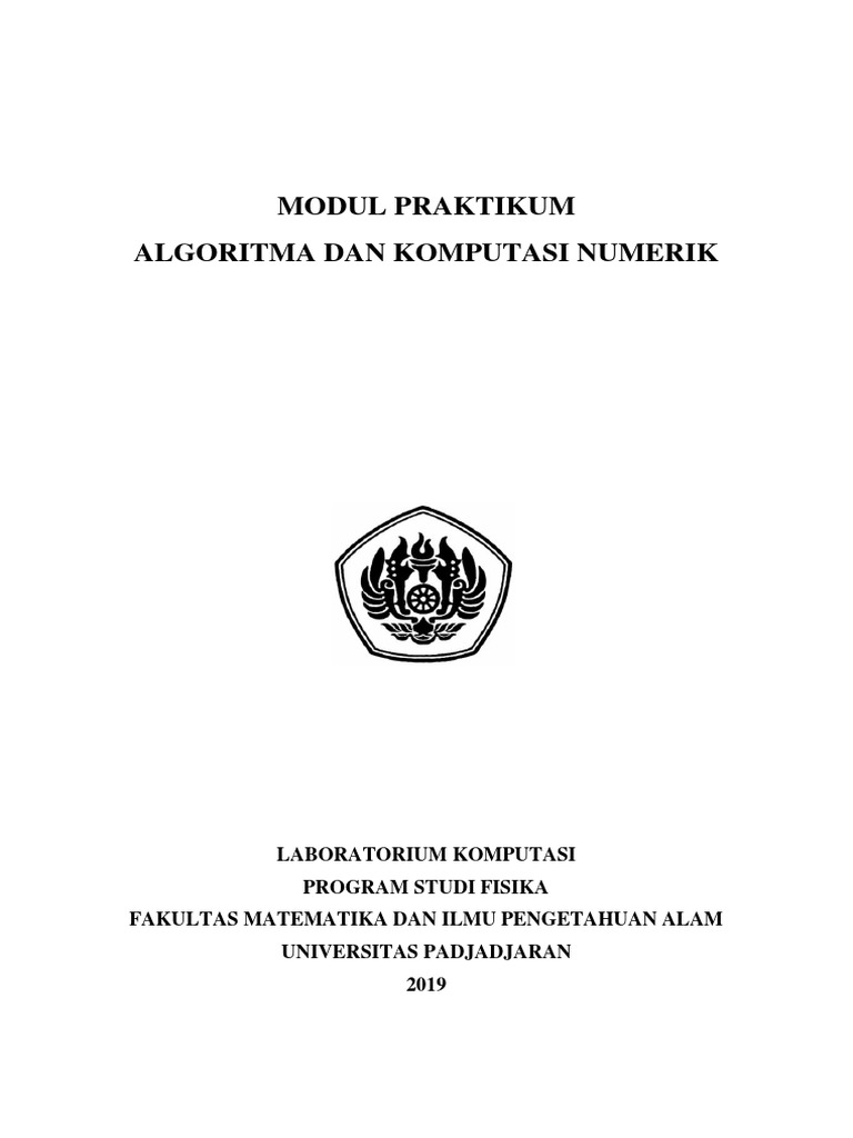 3736 - Diktat Algoritma Dan Komputasi Numerik Matlab 2019 PDF | PDF ...