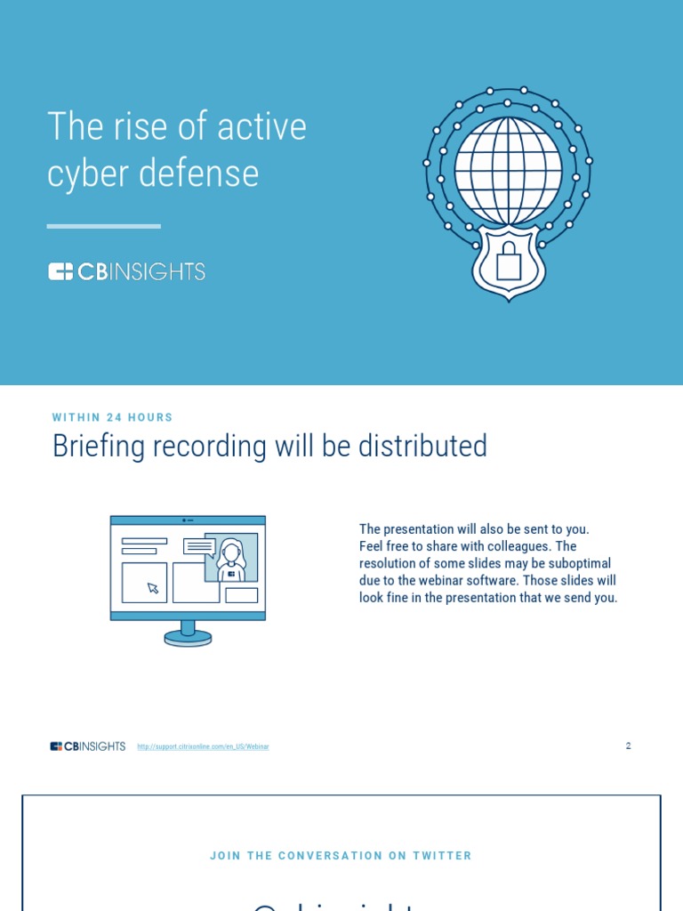 CB Insights Active Cyber Defense | PDF | Cyberwarfare | Security