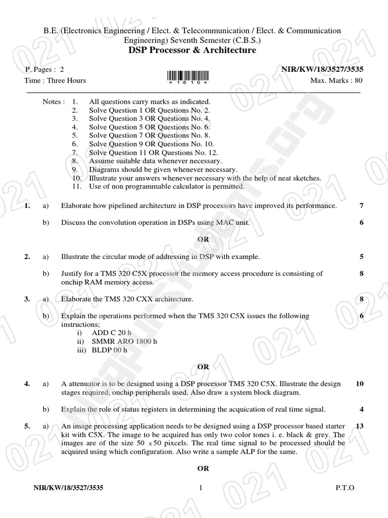 DSP Processor & Architecture-2 | PDF | Digital Signal Processor ...
