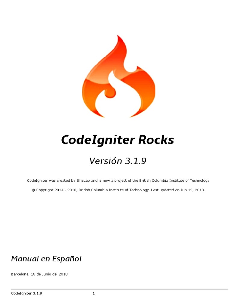 CodeIgniter 3 1 9 Manual Esp PDF | Descargar gratis PDF | Interfaz de línea de comando ...