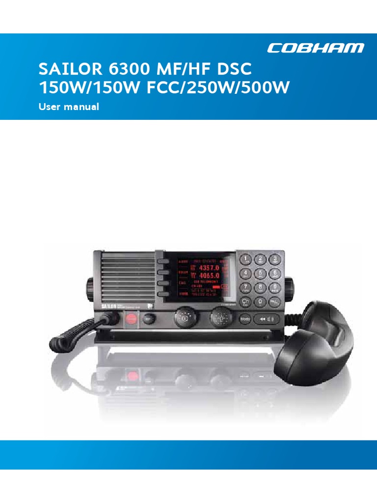 Display Unit Sailor-6310-User-Manual MF HF PDF | PDF | Radio | High ...