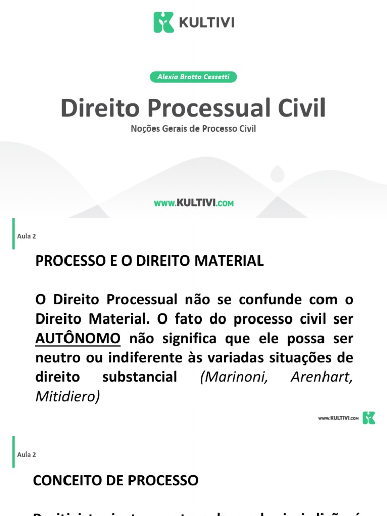 Aula 2 - Processo Civil | PDF | Direito Processual | Jurisdição
