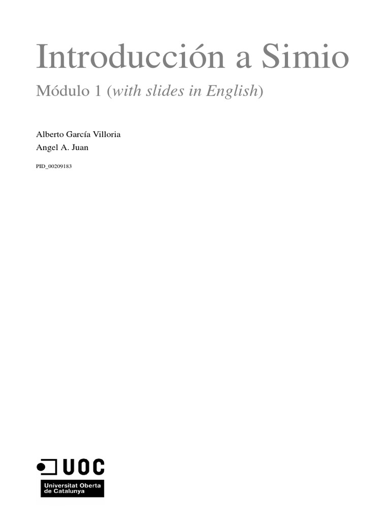 Simulación Con Simio - Módulo 1 - Introducción A Simio | PDF | Modo de ...