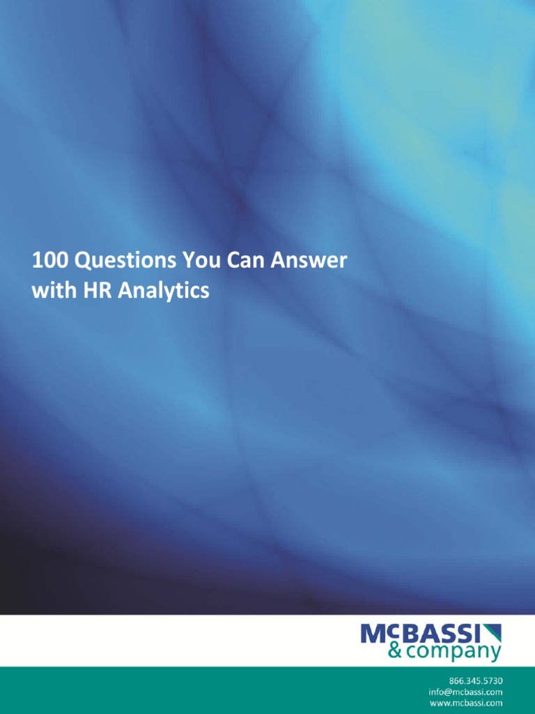 100 Questions HR Analytics Can Answer | PDF | Turnover (Employment ...
