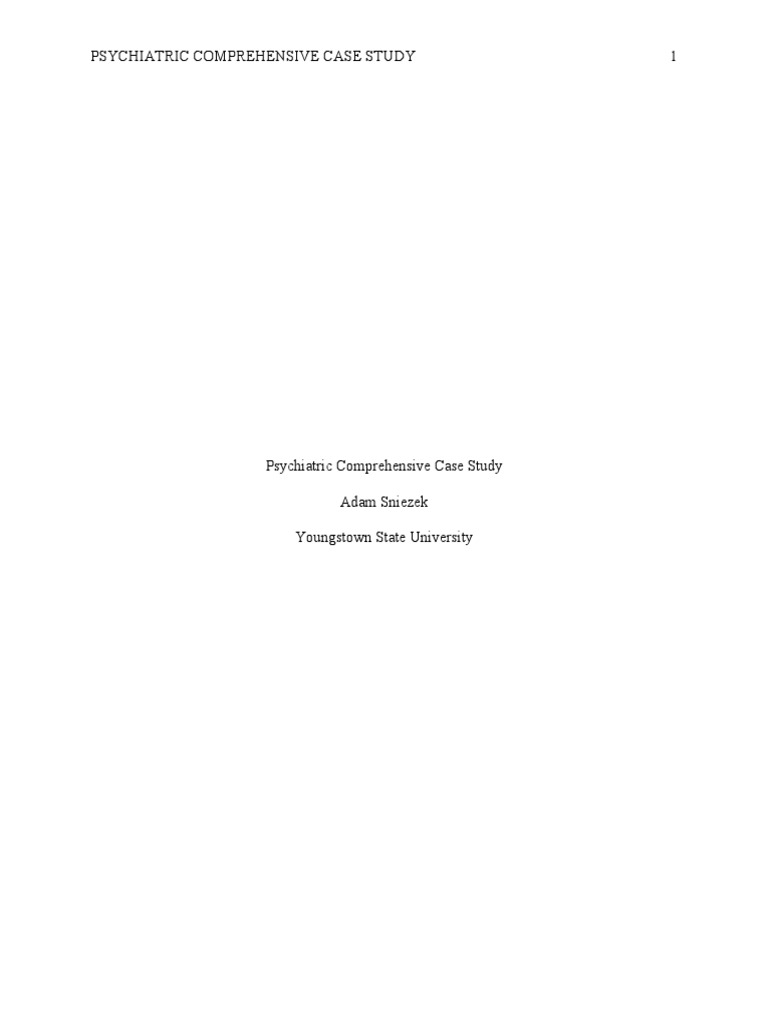 Mental Health Case Study | PDF | Bipolar Disorder | Mental Disorder