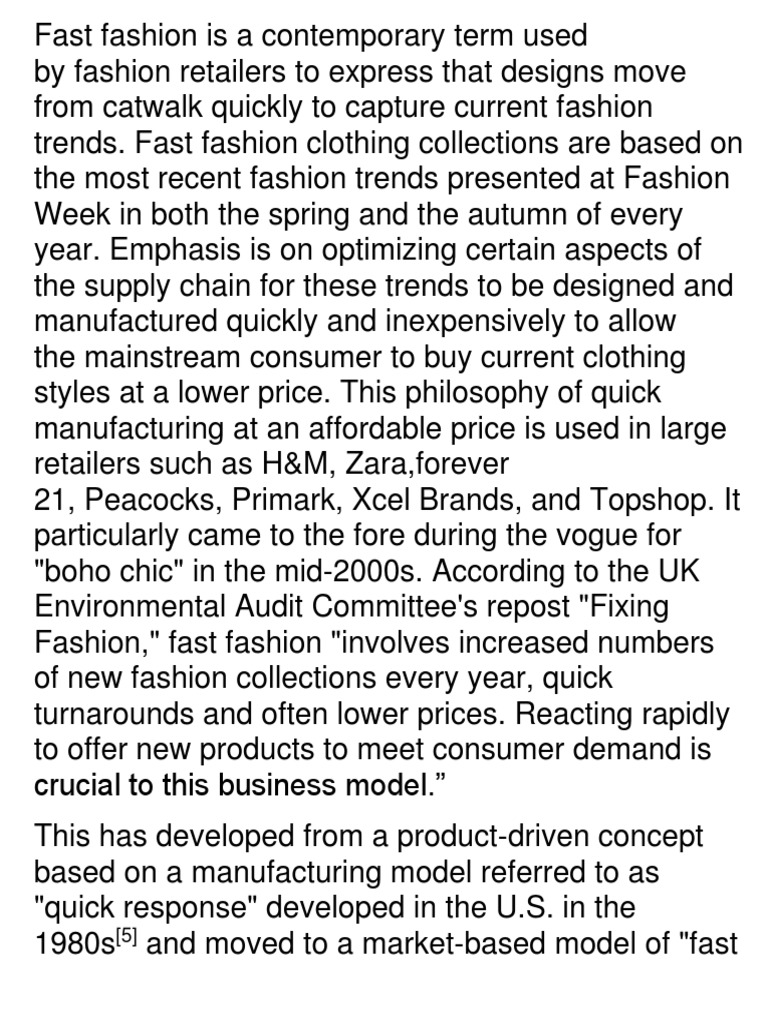 Fast Fashion | PDF | Fashion | Economies