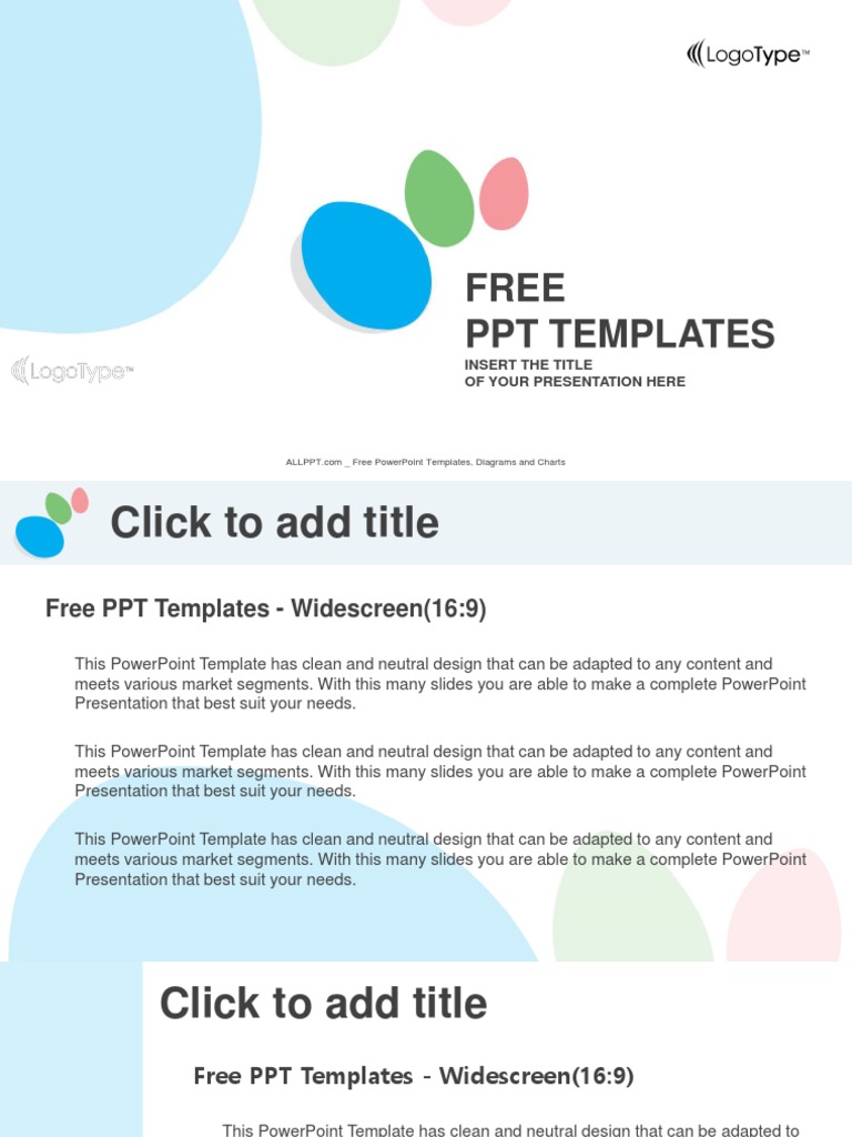 Free Widescreen PowerPoint Templates | PDF | Microsoft Power Point ...