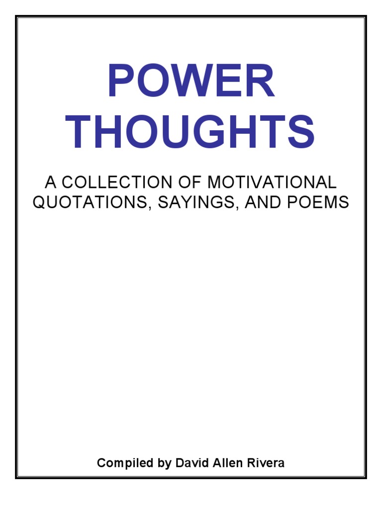 Power Thoughts | PDF | David