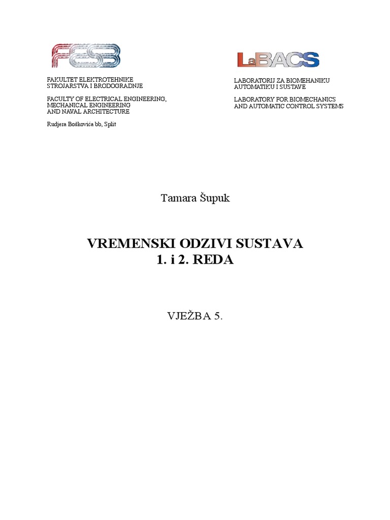 Matlab Vjezba - 5 PDF | PDF