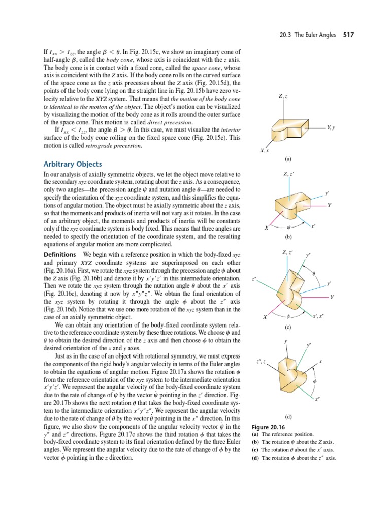 Euler Angles and Visualizing Precession | PDF | Rotation Around A Fixed ...