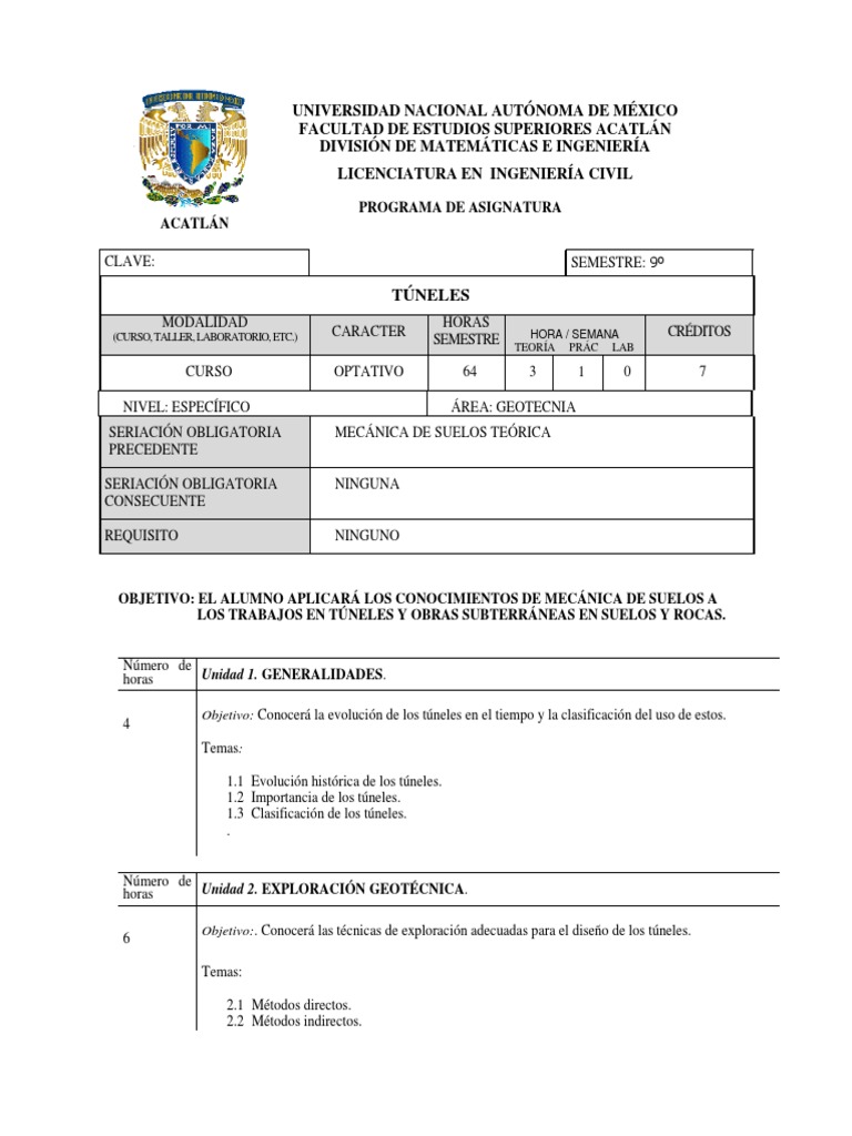 09op Tuneles PDF | PDF | Ingeniería | Science