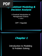 Chapter 3 -- Modeling and Solving LP Problems Rev