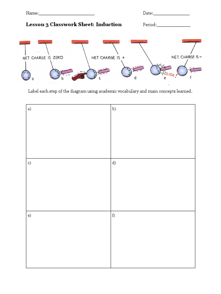 Lesson 3 Classwork Sheet | PDF