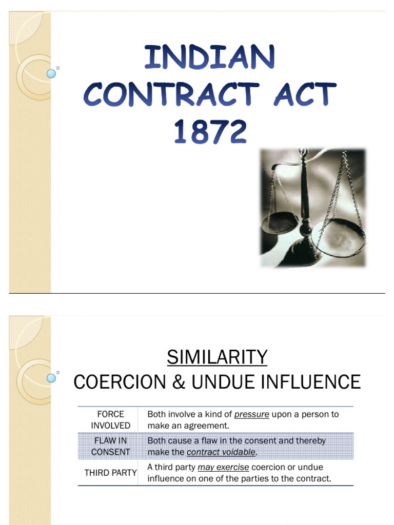 Understanding Coercion and Undue Influence | PDF | Consent | Civil Law ...