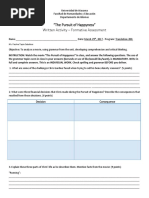 The Pursuit of Happyness Movie Worksheet | PDF
