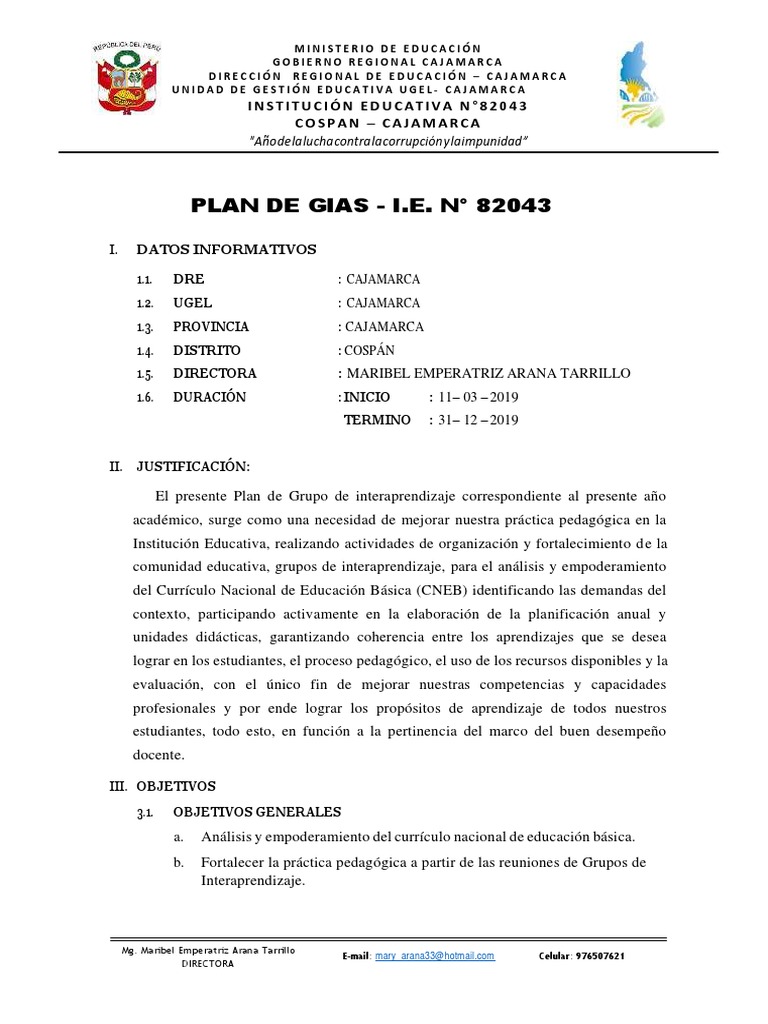 Plan de Gia | PDF | Plan de estudios | Educación primaria