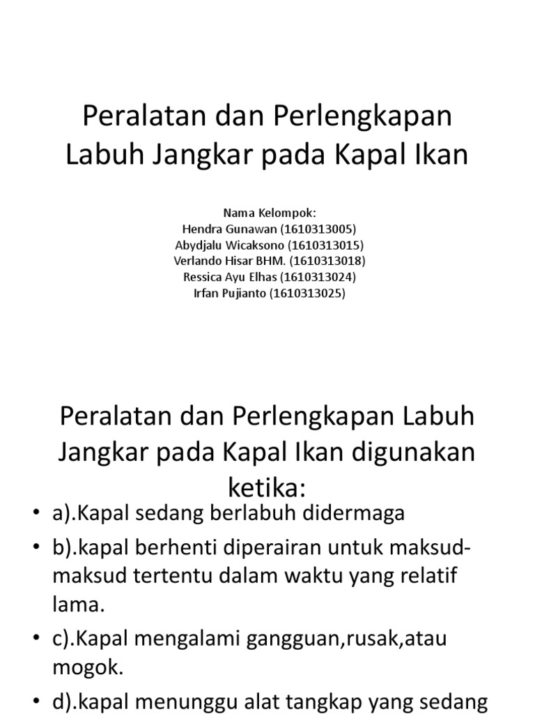 Kapal Pole and Line | PDF