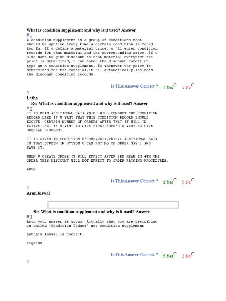 What Is Condition Supplement and Why Is It Used | PDF | Pricing | Computing