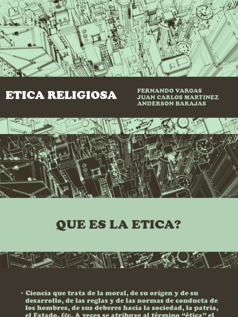 Definición y Tipos de Ética Religiosa | PDF | Moralidad | Mal