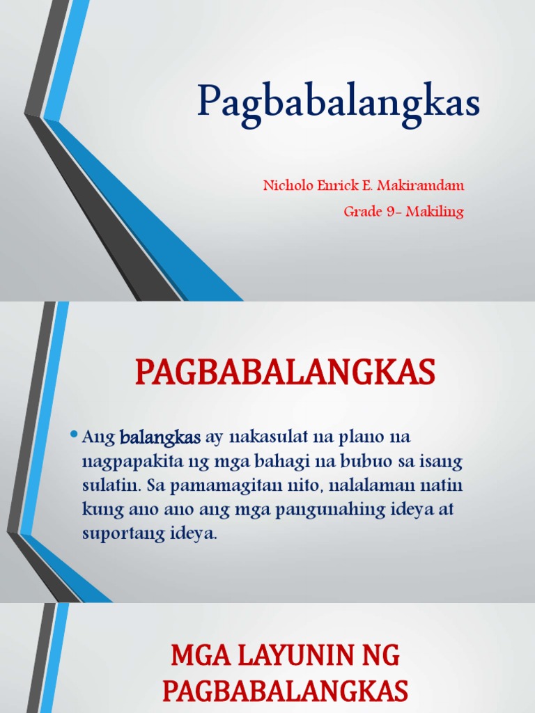 Pagbabalangkas 180204113822 | PDF