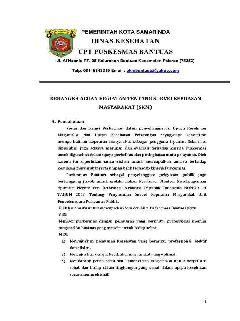 Kak Survei SKM | PDF
