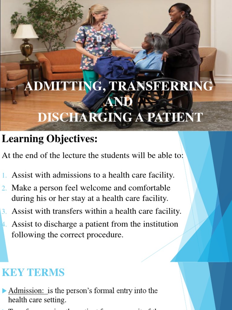 Admission, Transfer and Discharge | Download Free PDF | Nursing Home ...