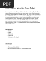 Pulley Based Movable Crane | PDF | Crane (Machine) | Land Vehicles