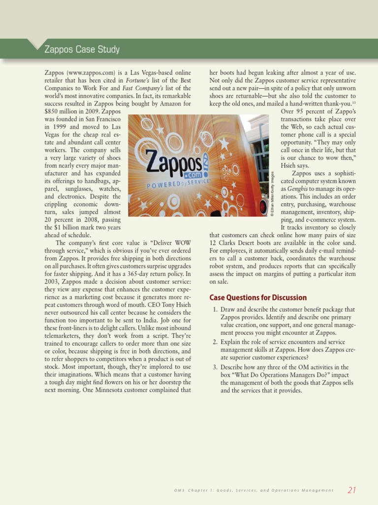 Zappos | PDF | Zappos | Business