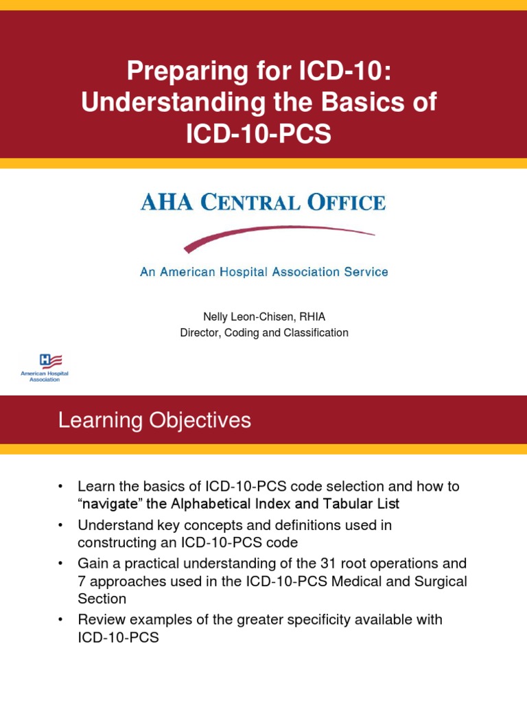 Basics of Icd 10 Pcs - Final | PDF | International Statistical ...