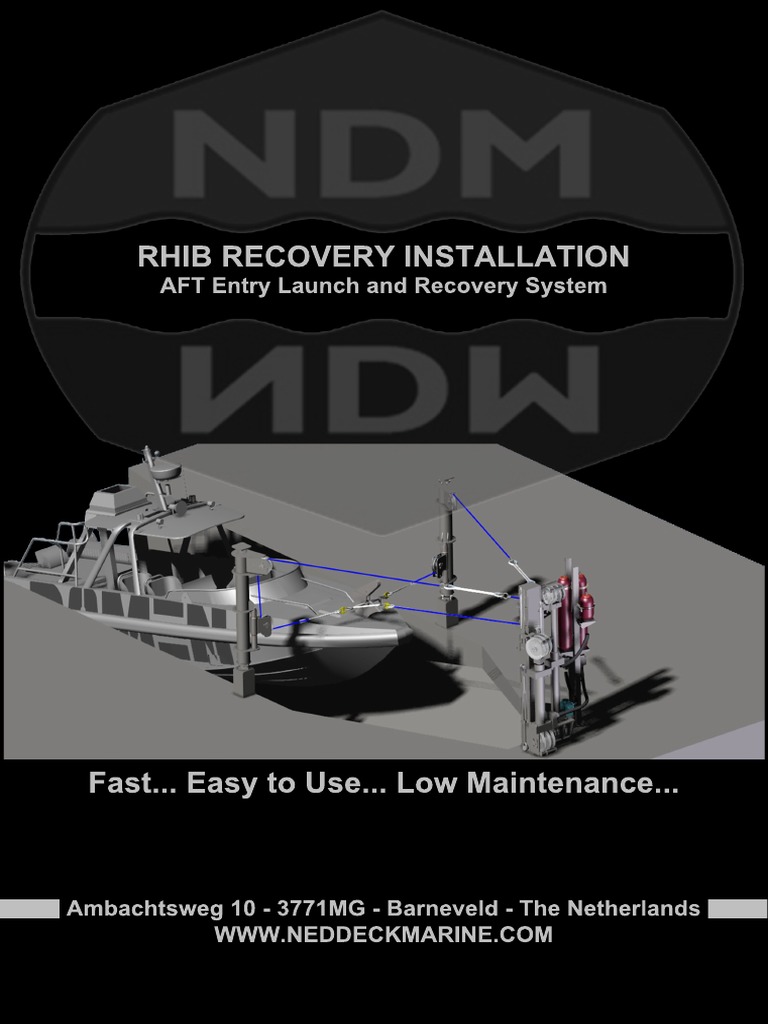 RHIB Recovery Installation Overview | PDF | Ships | Watercraft