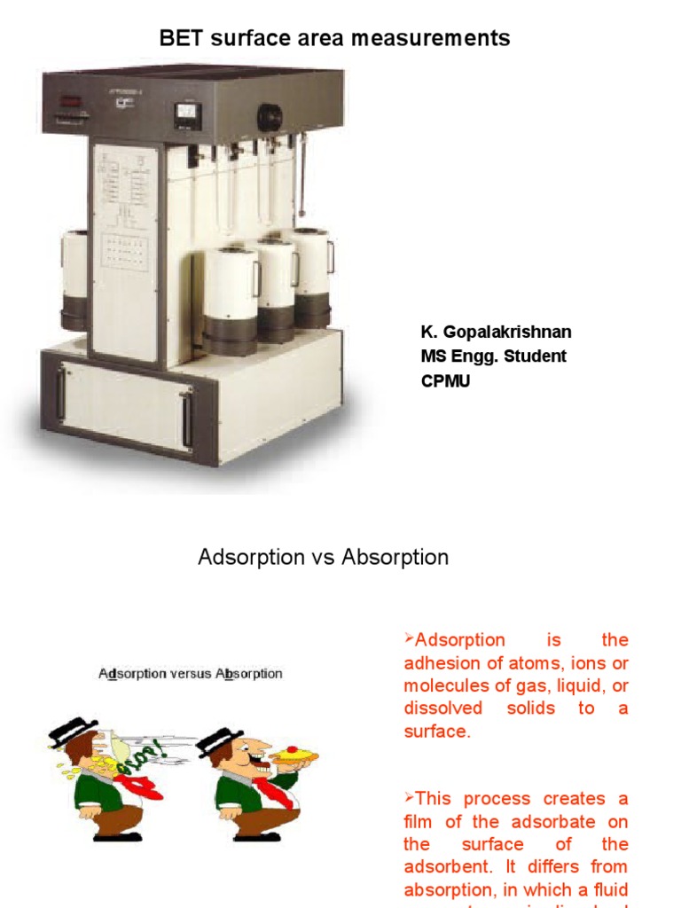 BET Surface Are Measurements | PDF | Adsorption | Statistical Mechanics