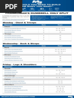 Pre-Season Softball Workout Program | PDF | Weight Training ...