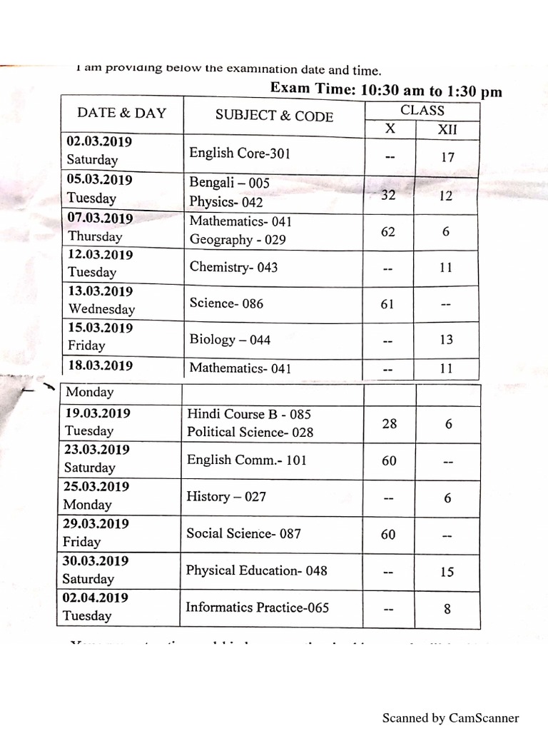 Exam Routine | PDF