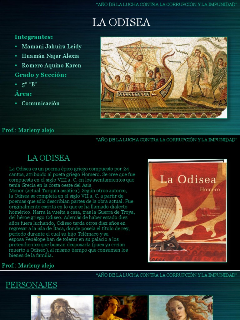 La Odisea | PDF | Odisea | Odiseo