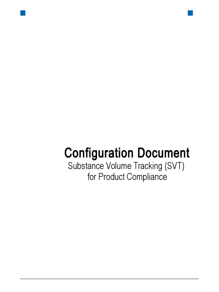SVT Configuration Document | PDF | Specification (Technical Standard ...
